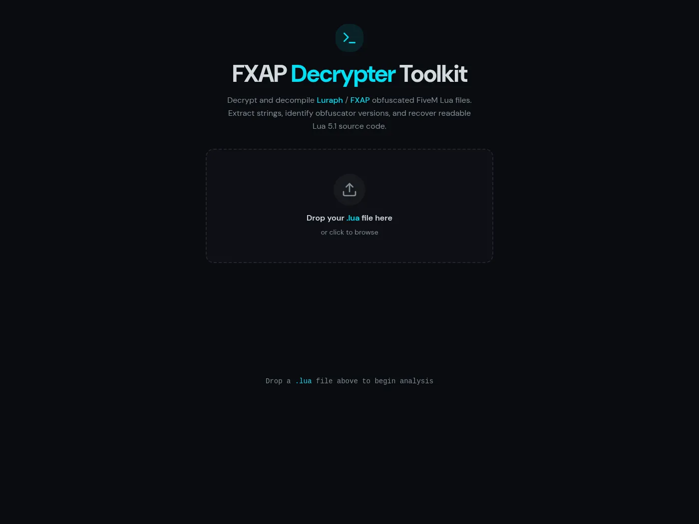 FXAP Decrypter Toolkit