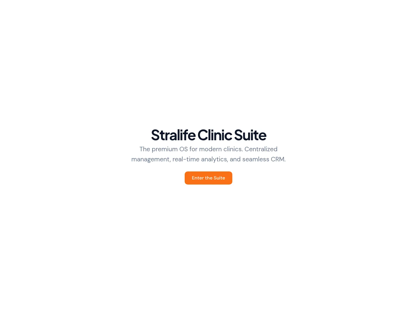 Stralife Clinic Suite