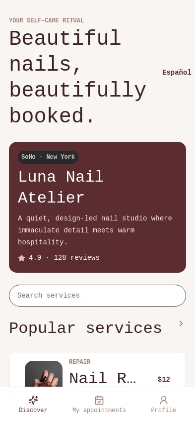 Nail Salon Mobile Suite