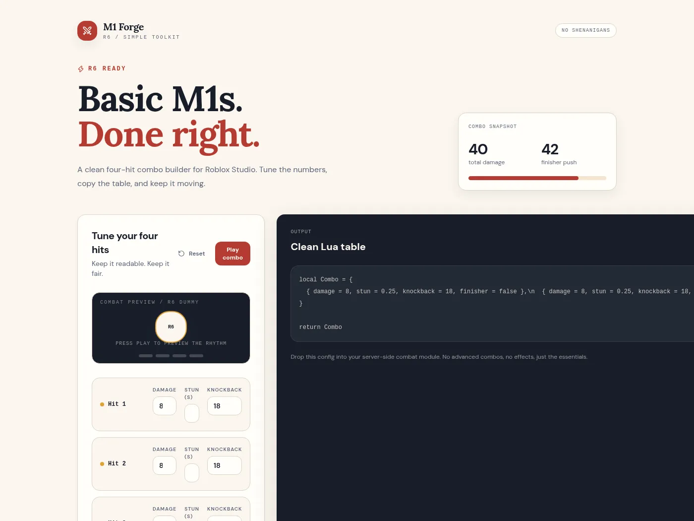 Basic M1 Toolkit