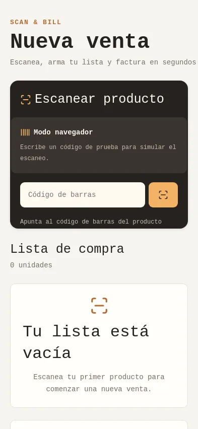 Scan & Bill Mobile