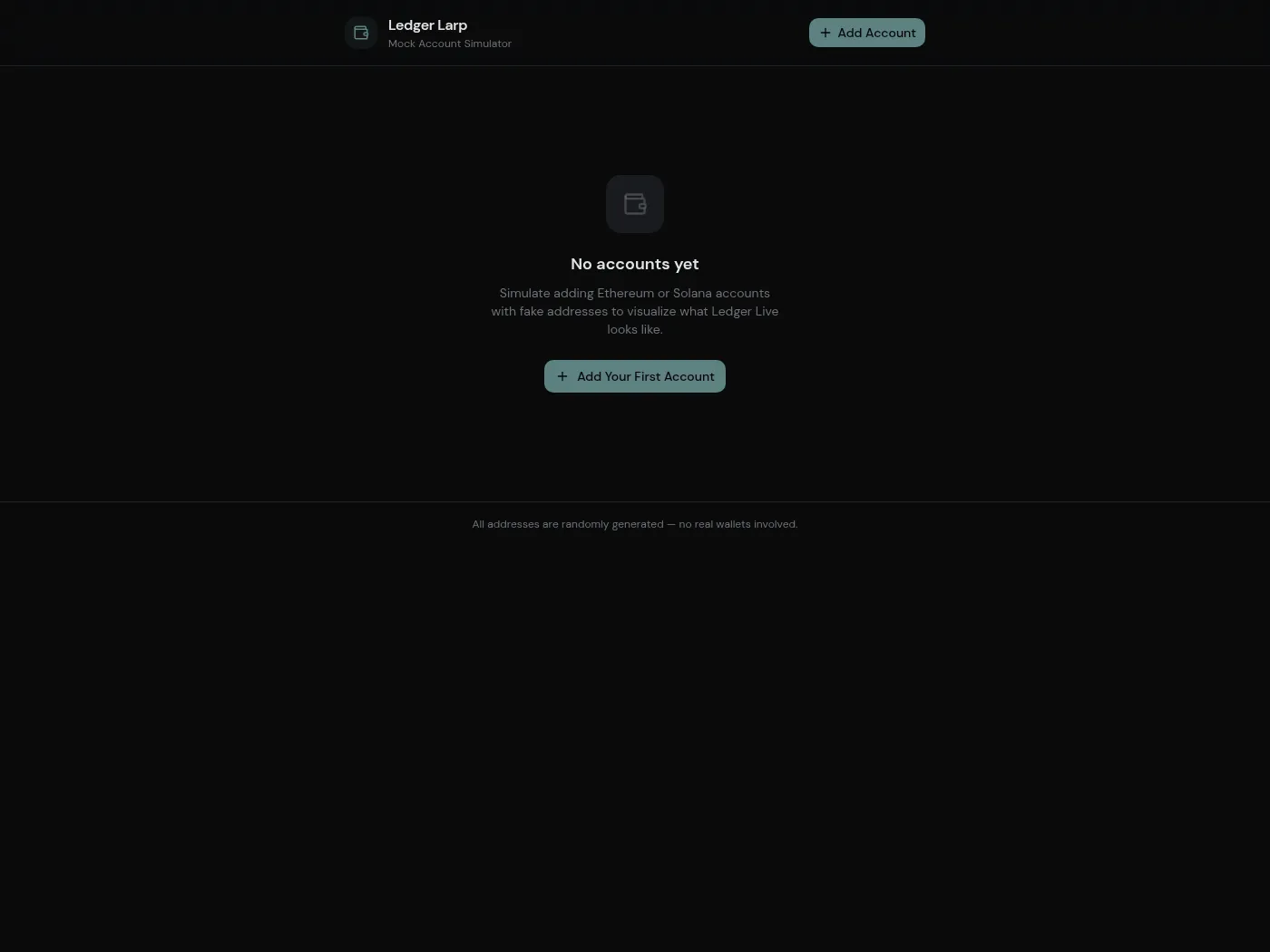 Ledger Larp Toolkit