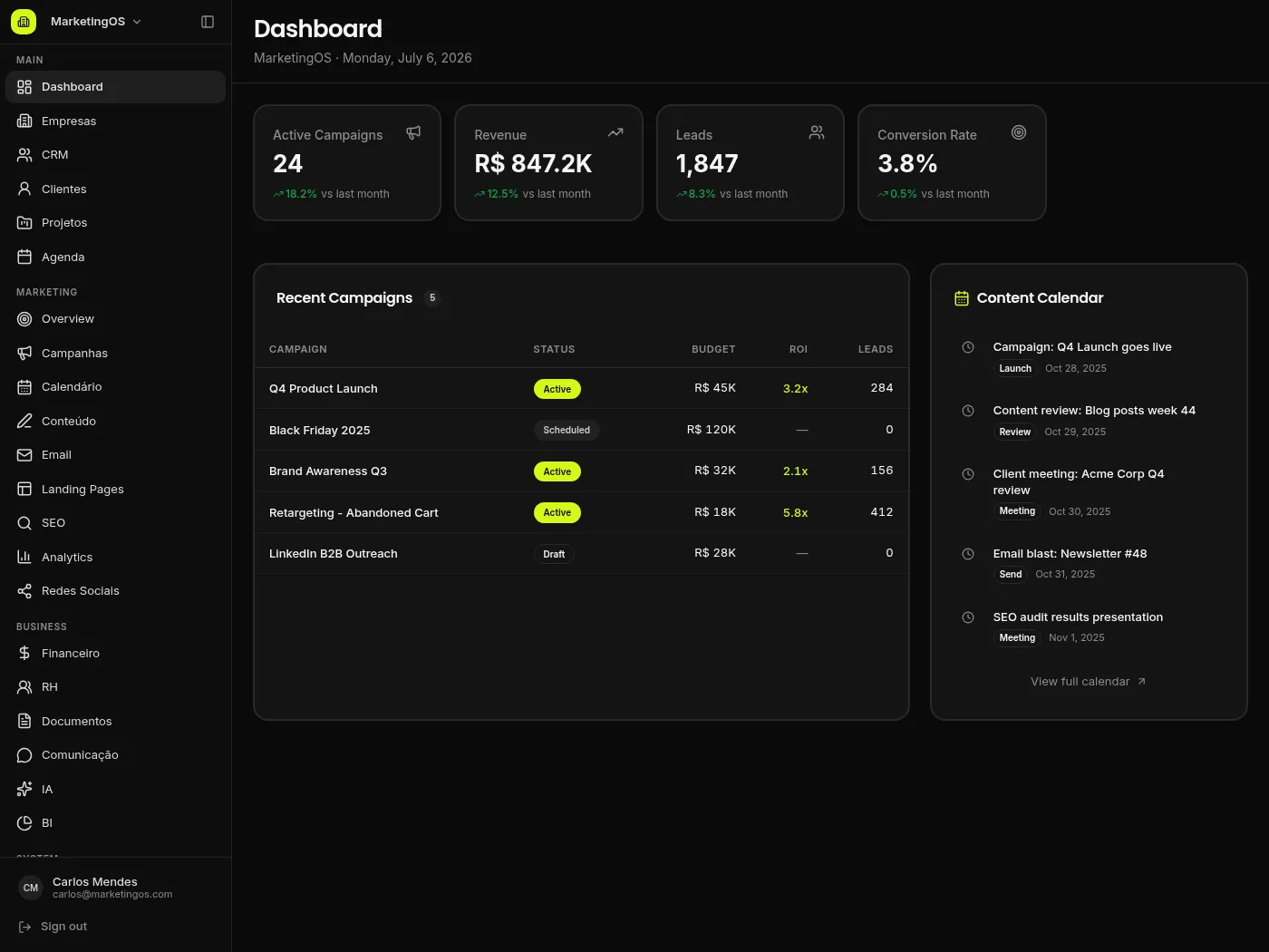 MarketingOS Platform