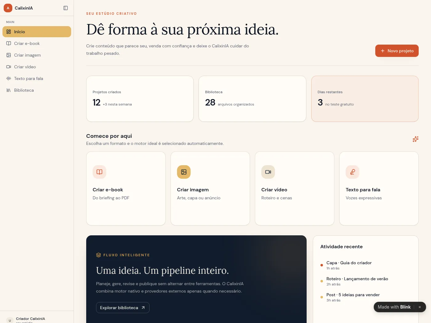 CalixinIA Creator Platform
