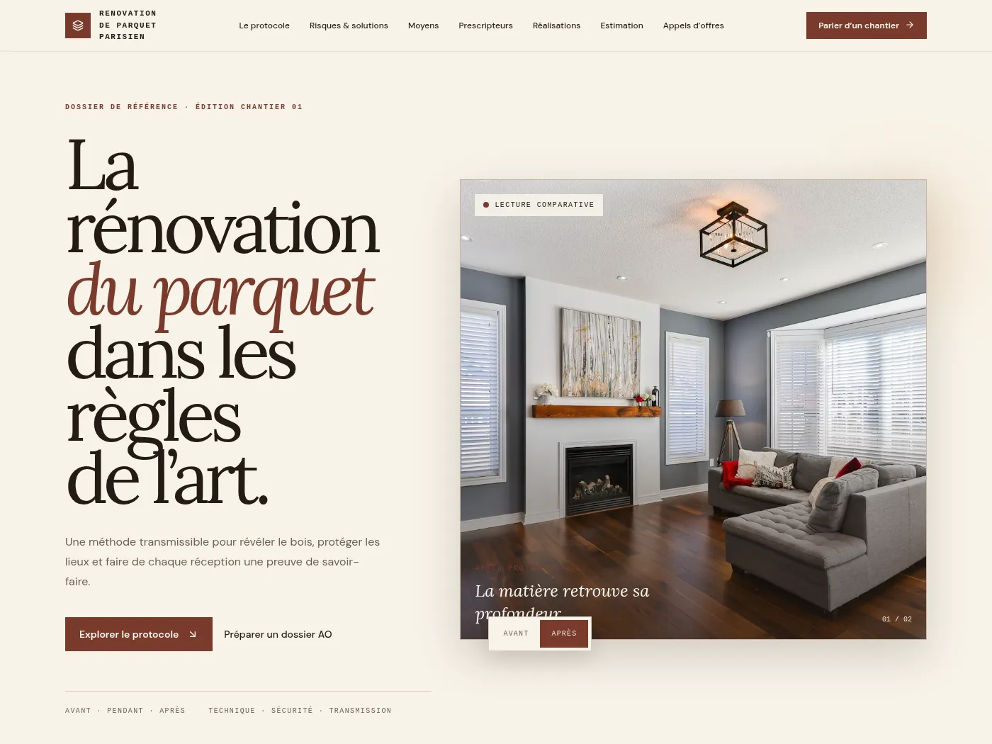 ParquetPro Landing Suite