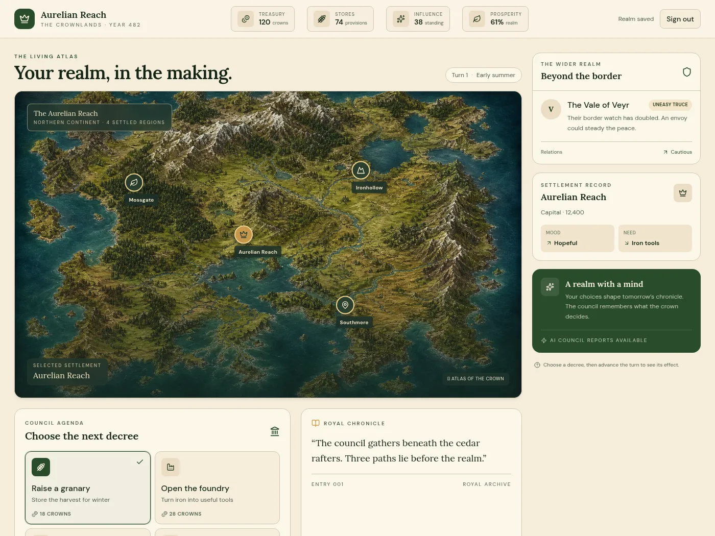 Fantasy Nation Simulator