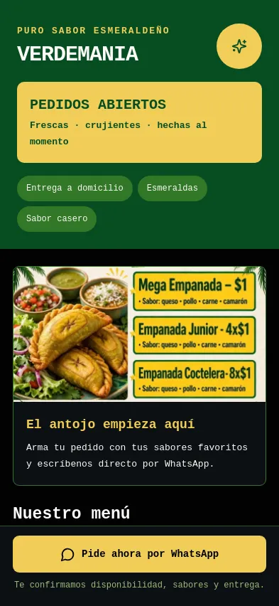 VERDEMANIA Empanada App