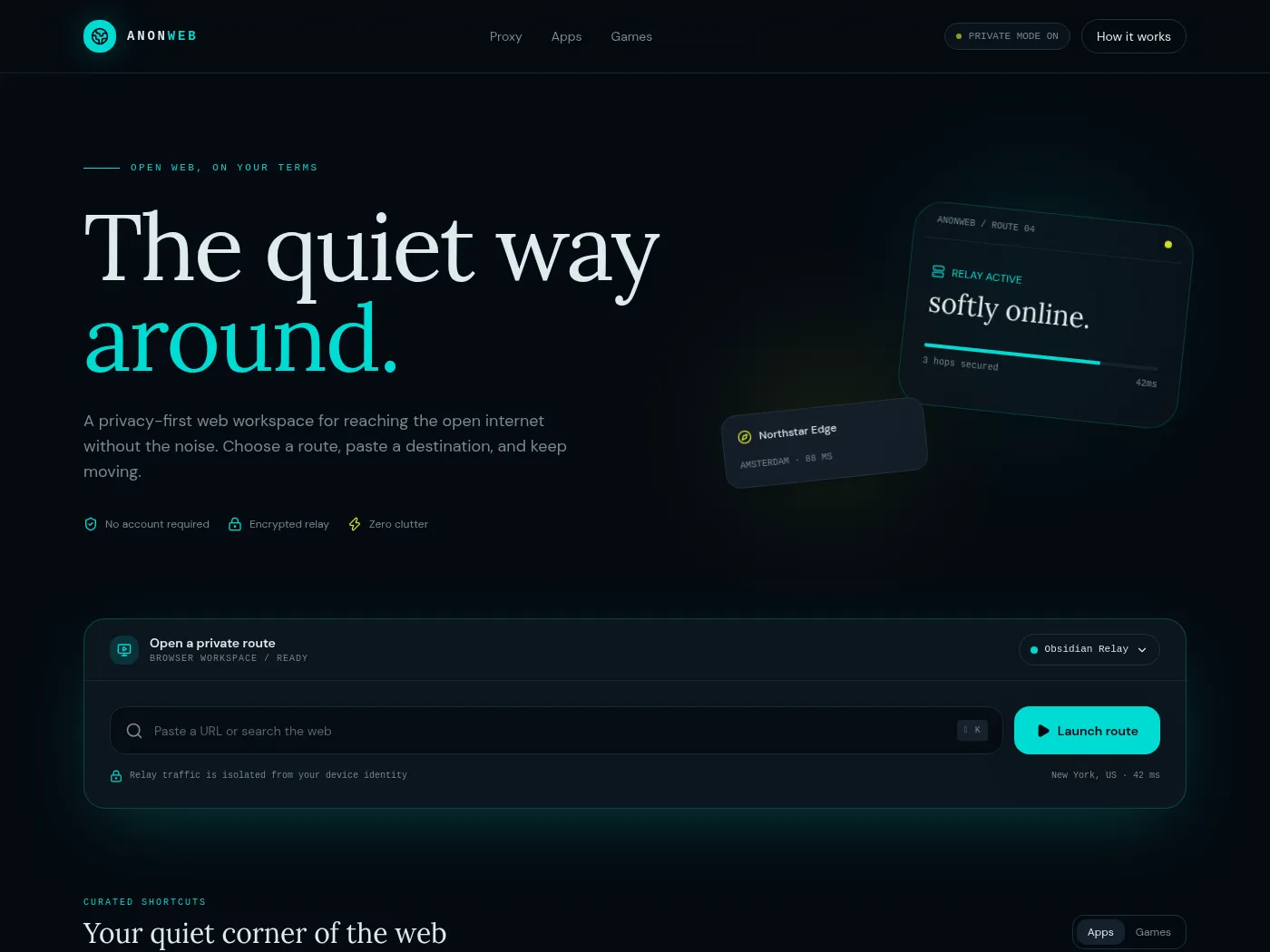 AnonWeb Proxy Portal