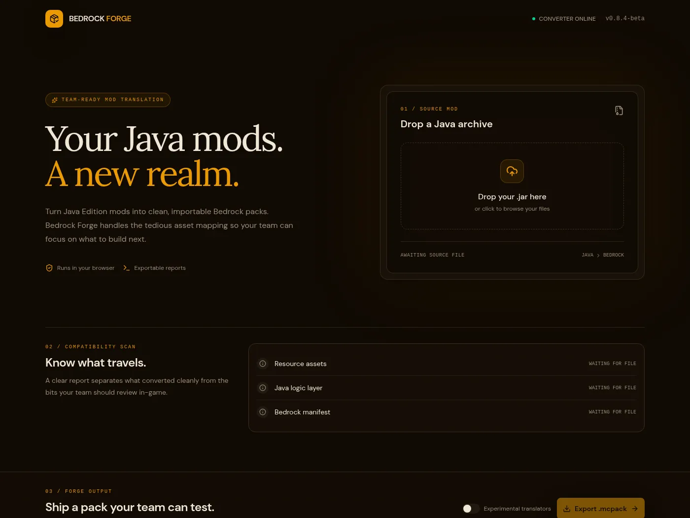 Bedrock Mod Converter