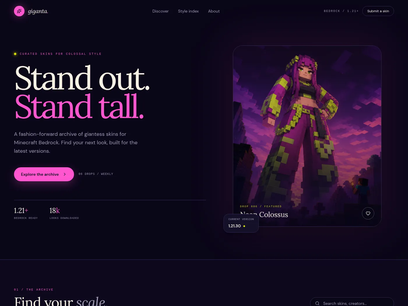 Giganta Skin Fashion App