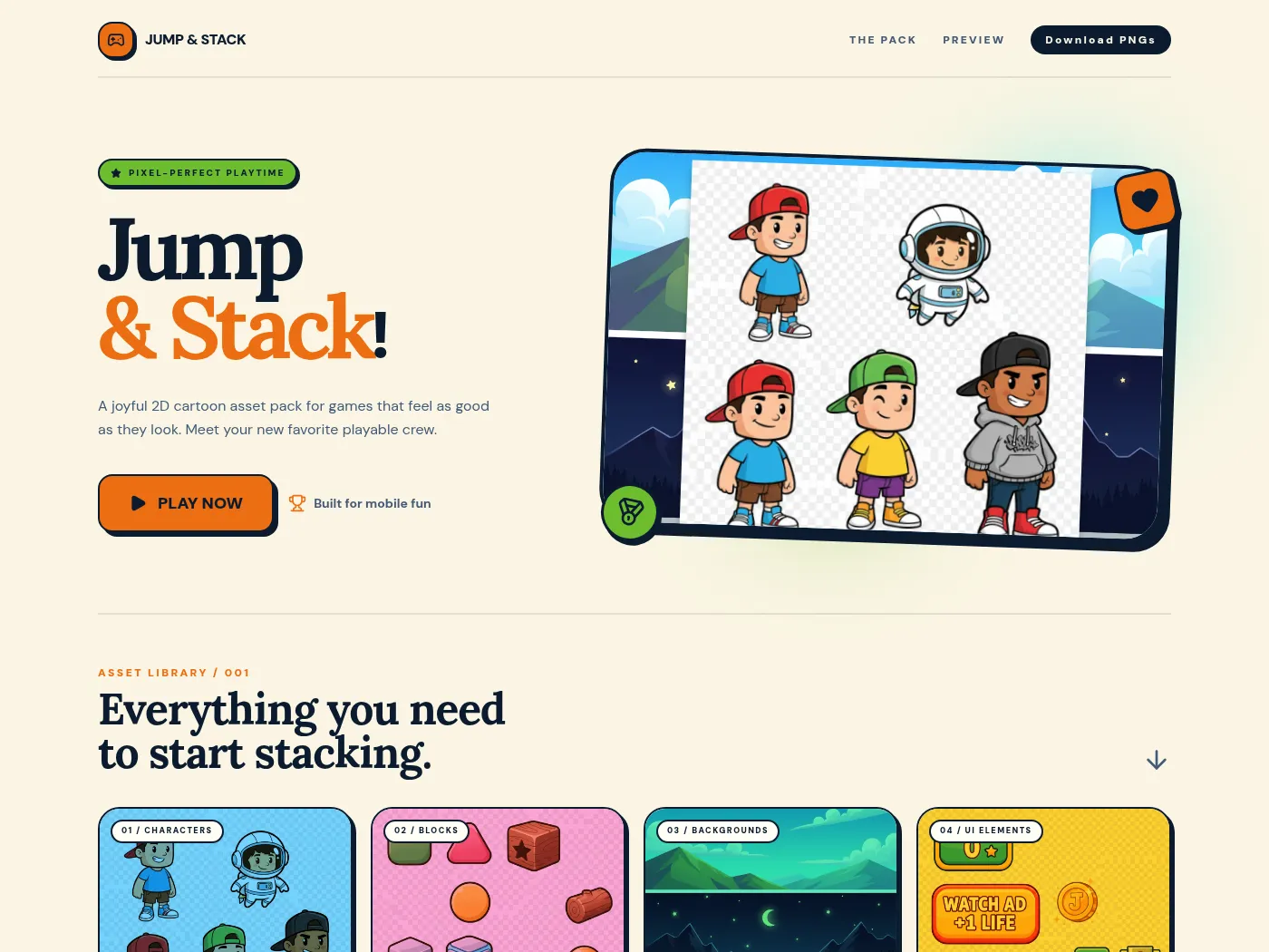 Cartoon Game Asset Pack