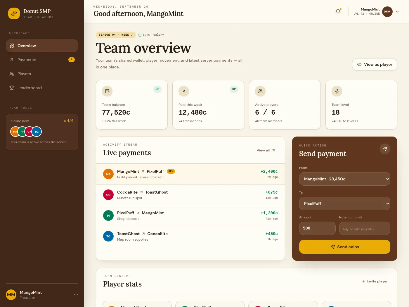 Donut SMP Money System