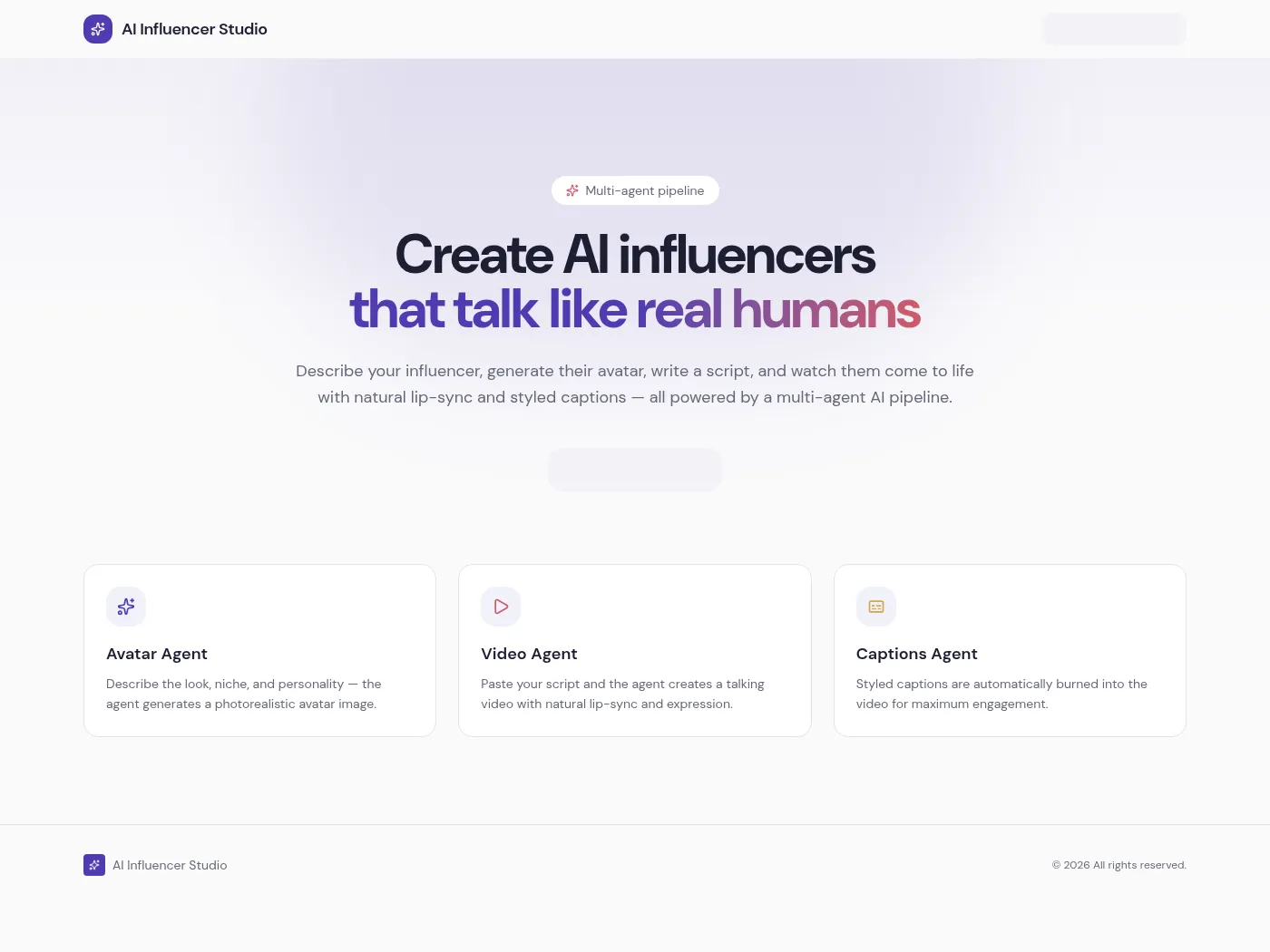 AI Influencer Studio