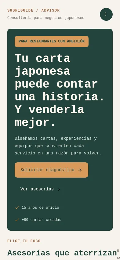 SushiGuide Advisor
