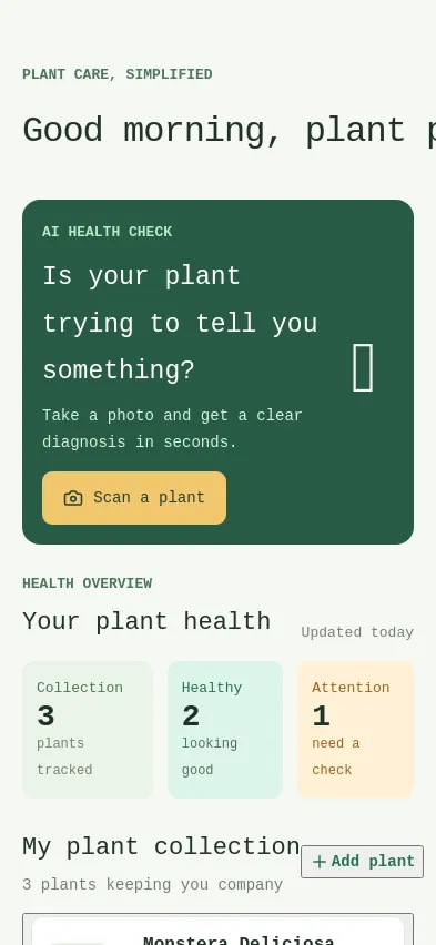 Plant AI Health Scanner