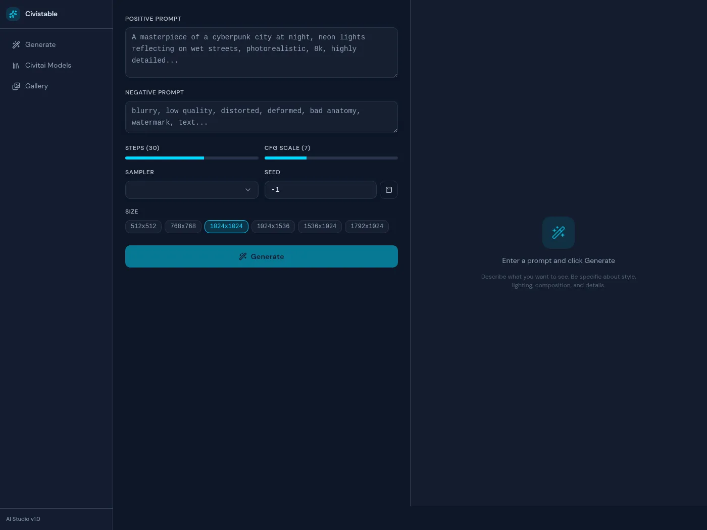 Civistable AI Studio