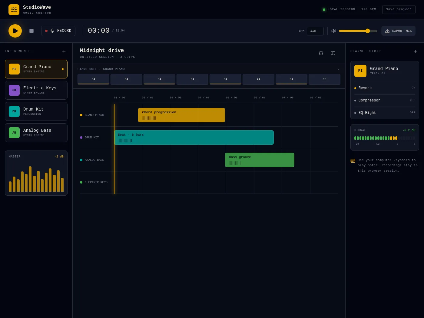 StudioWave Music Creator