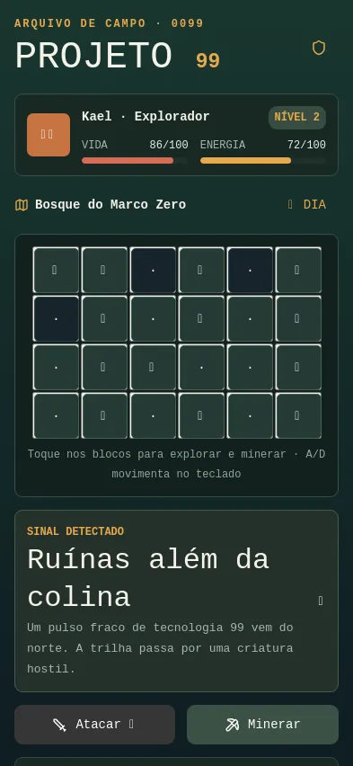 Projeto 99: Sandbox RPG