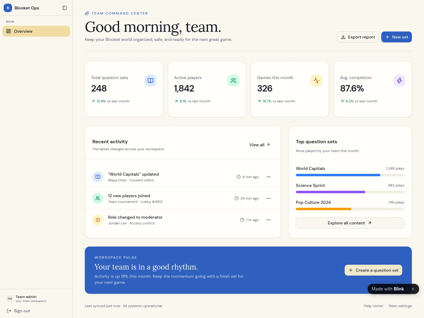 Blooket Admin Panel