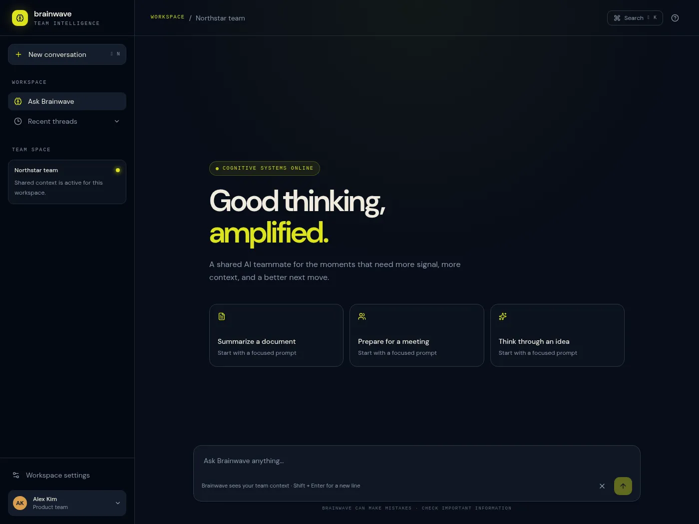 Team Brainwave Assistant