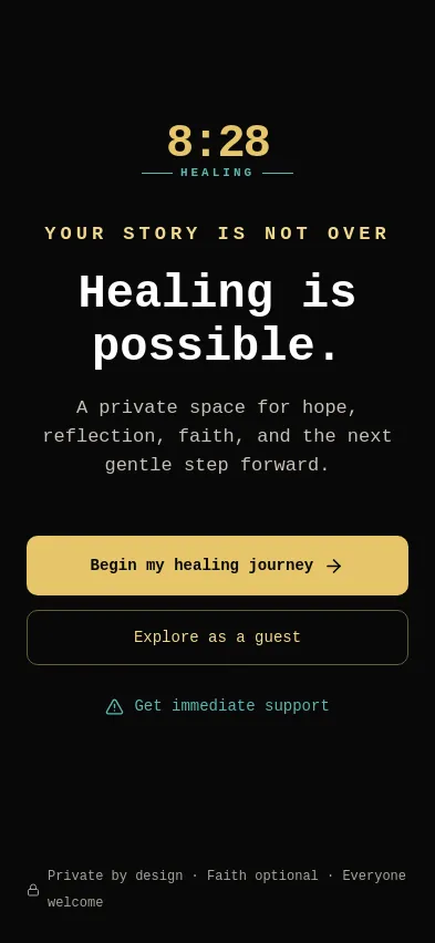 8:28 Healing Wellness App