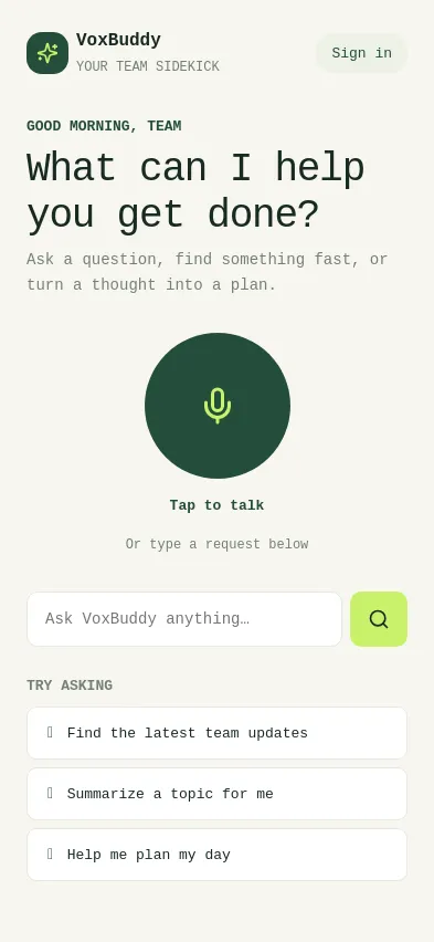 VoxBuddy Assistant