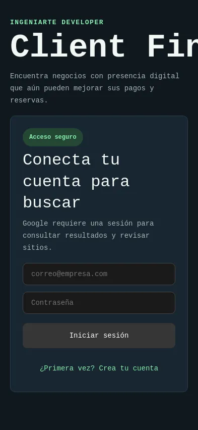 Client Finder CR