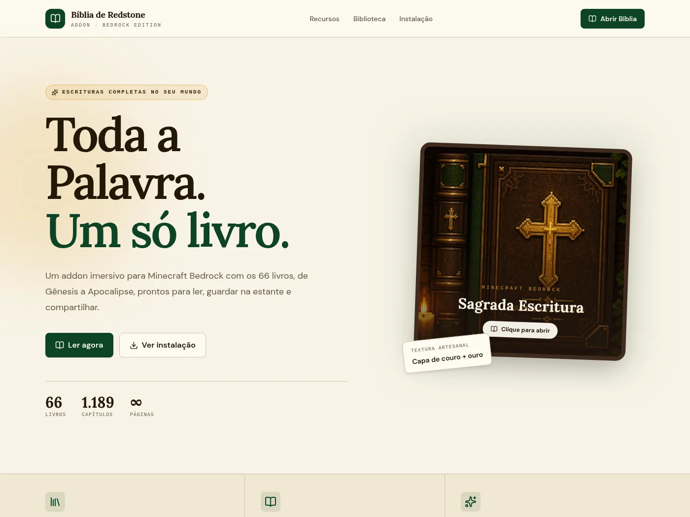 Minecraft Bible Addon