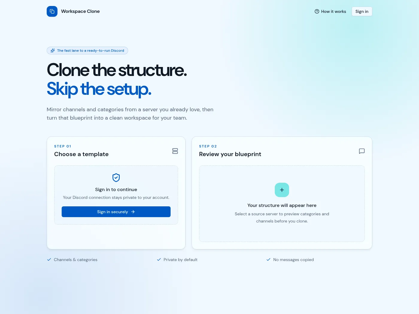 Discord Server Cloner