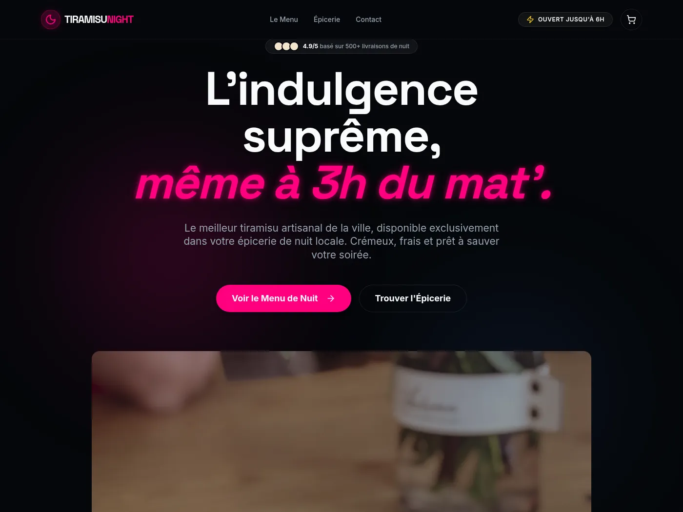 Tiramisu Shop Webpage