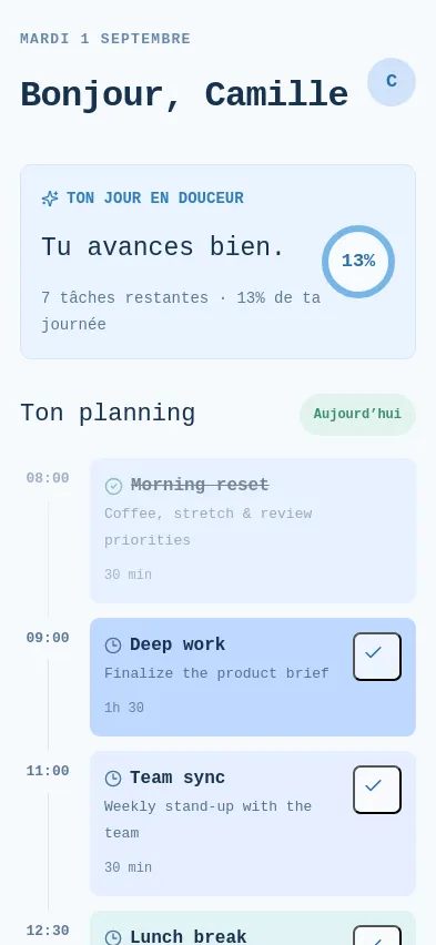 BlinkDay AI Planner