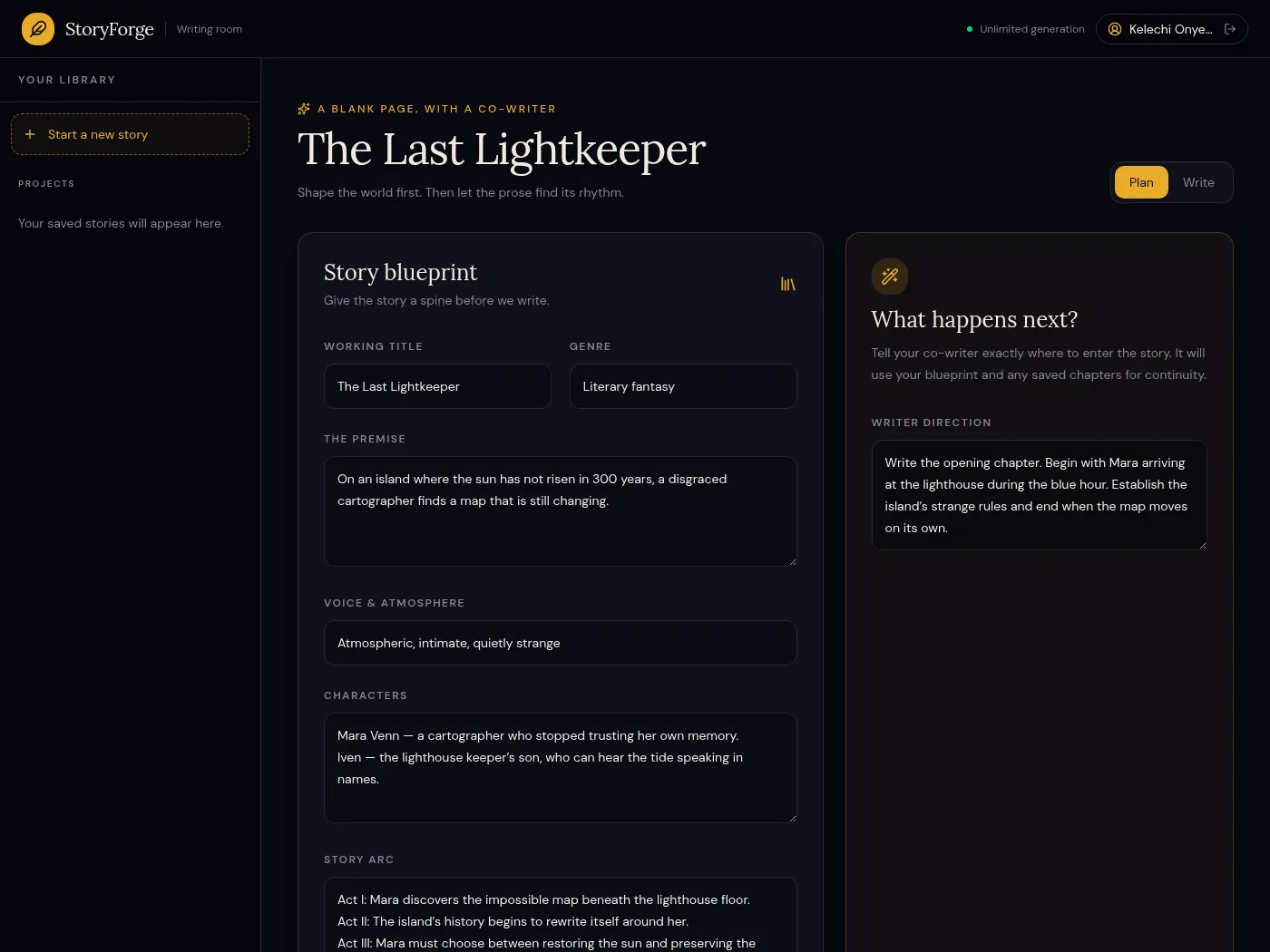 StoryForge AI