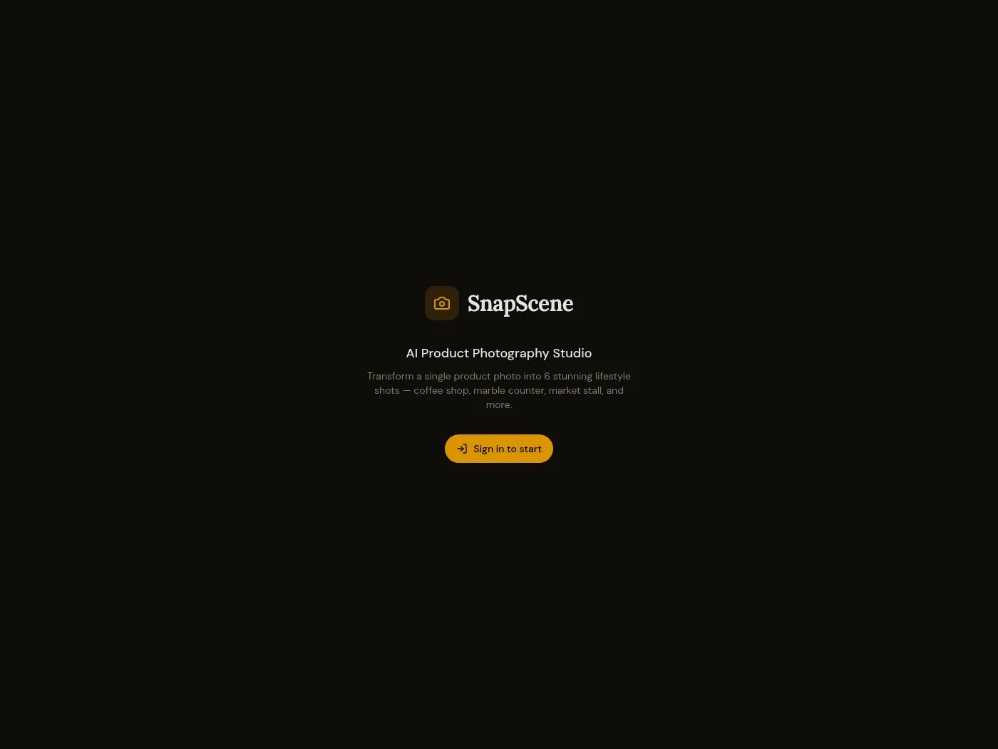 SnapScene AI Studio