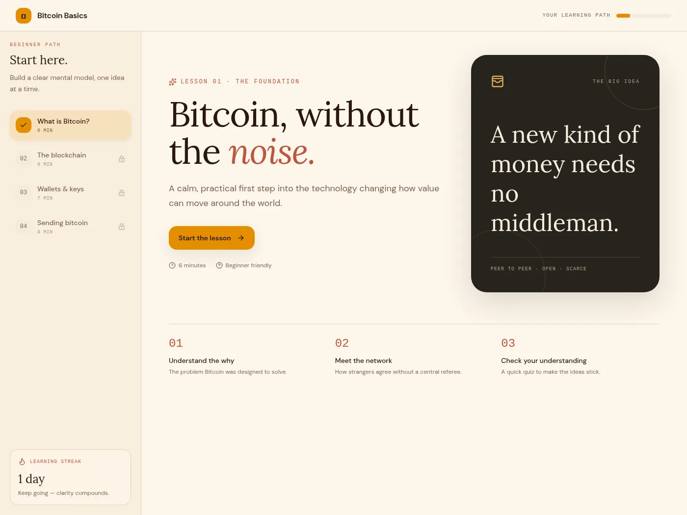 Bitcoin Basics App