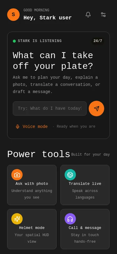 Stark AI Mobile Assistant