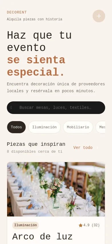 Decorent Decor Rental App