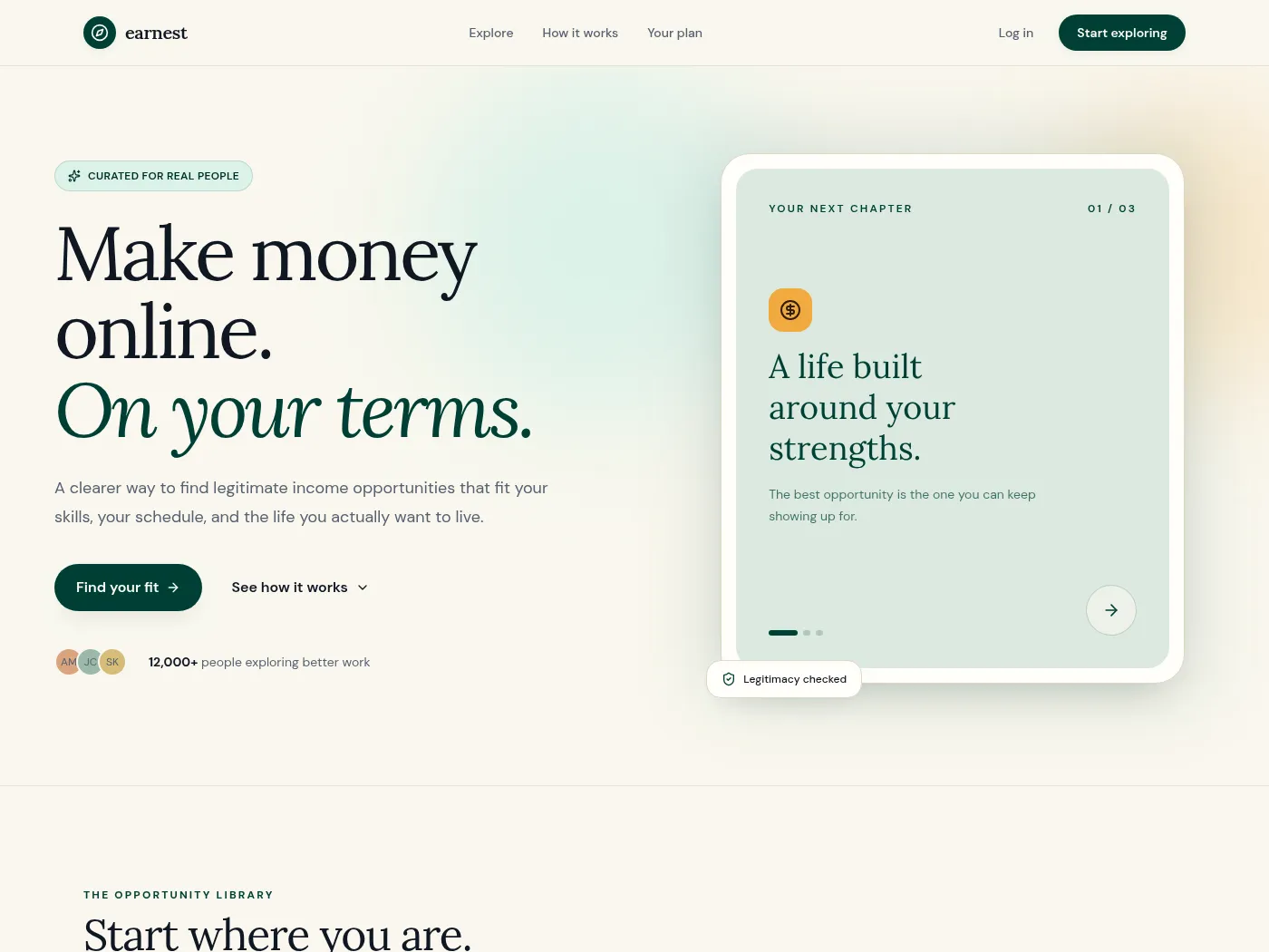 Online Income Explorer