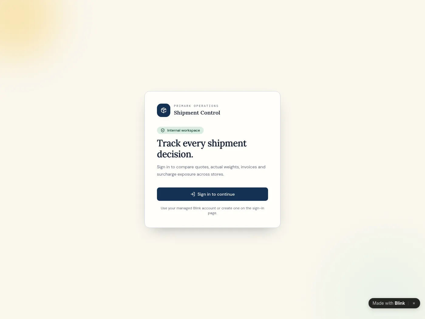 Primark Shipment Tracker