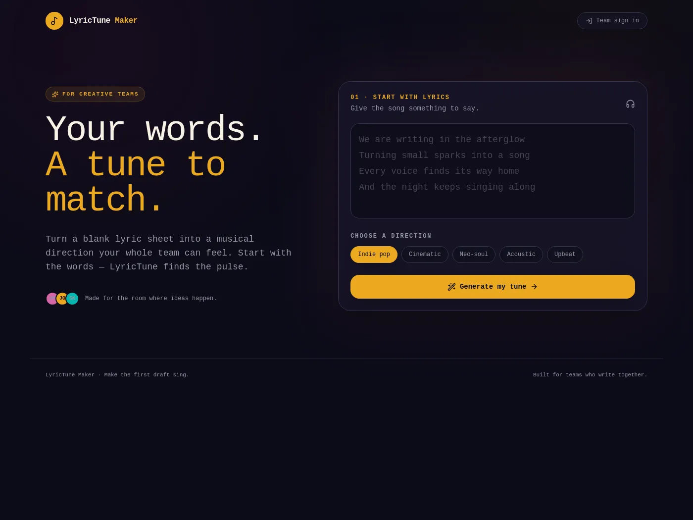 LyricTune Maker