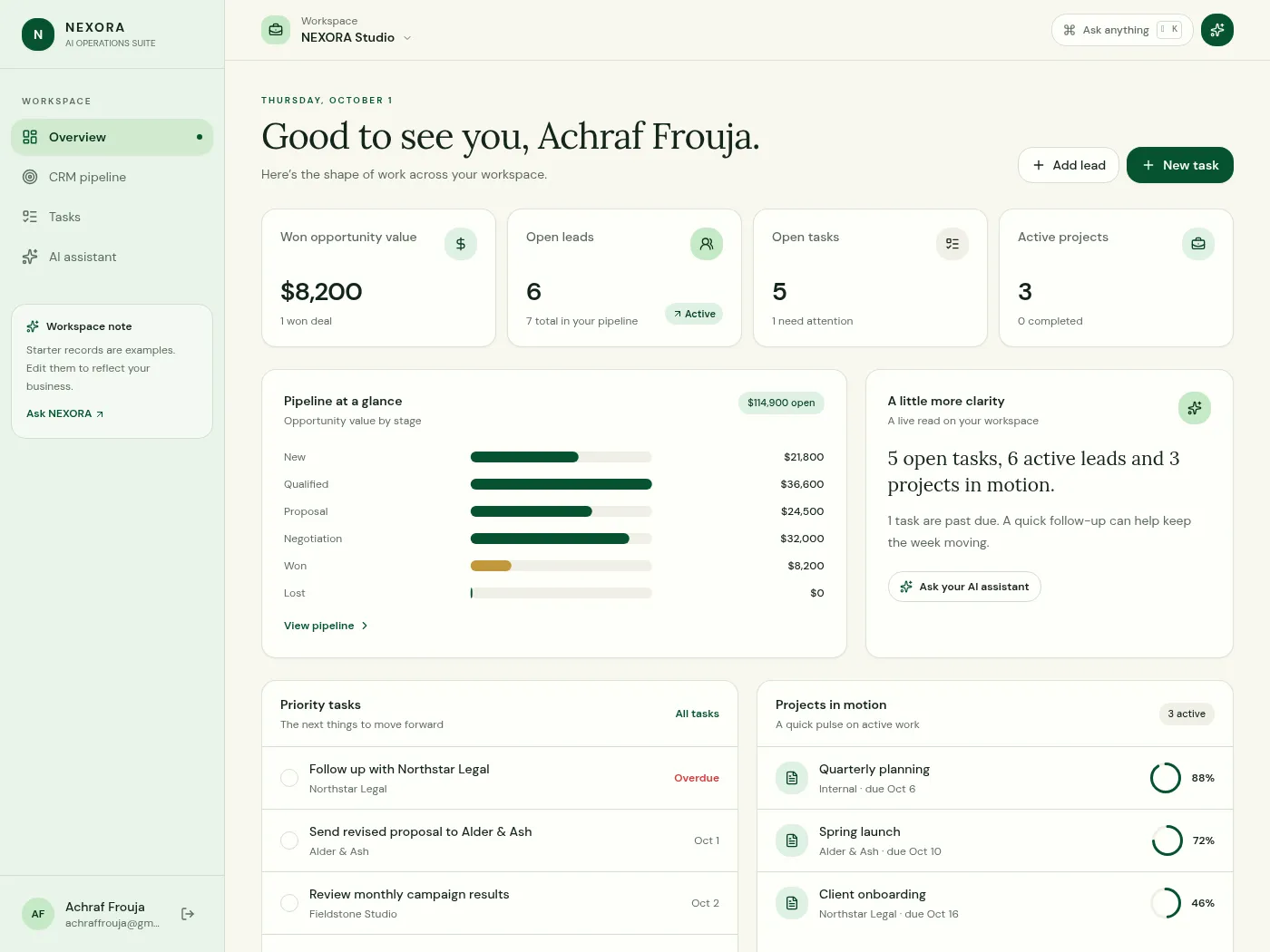 NEXORA AI Ops Suite