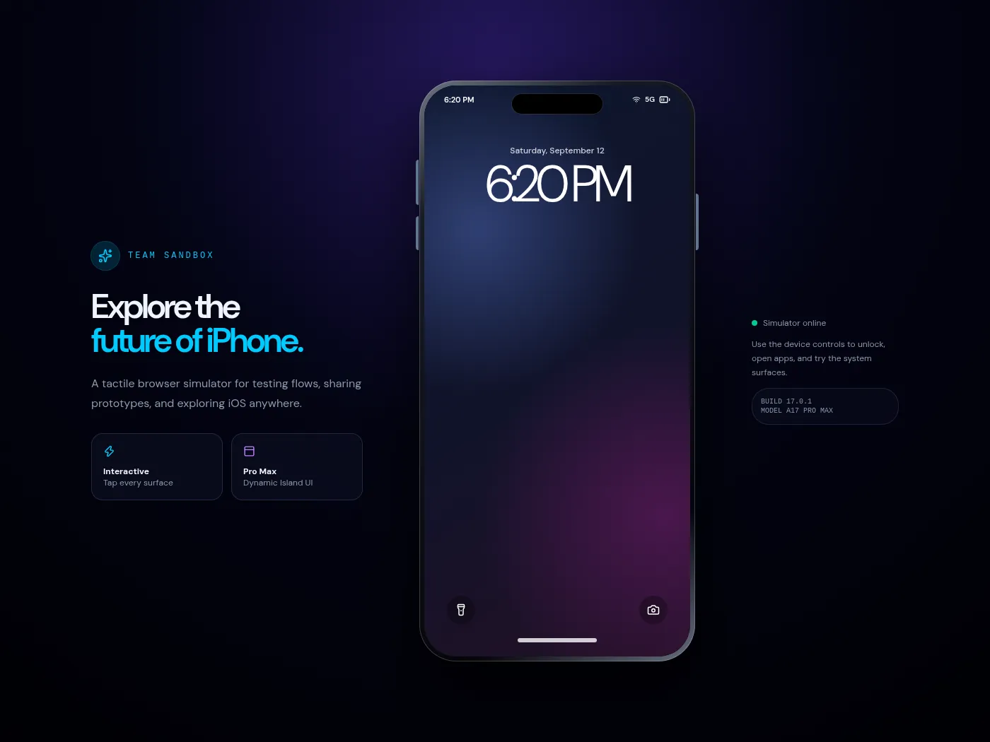 iPhone 17 Browser Simulator