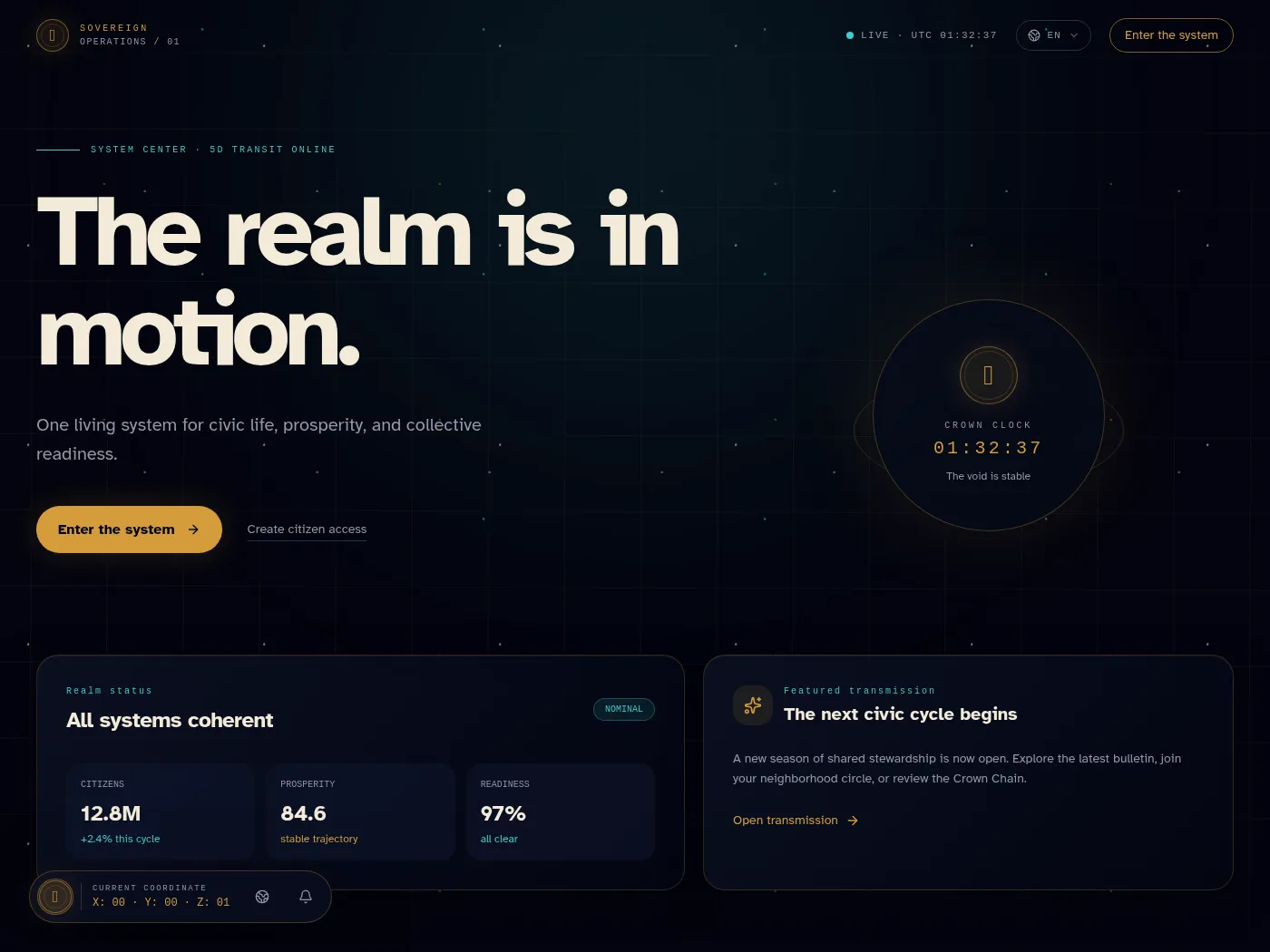 Sovereign Operations Portal