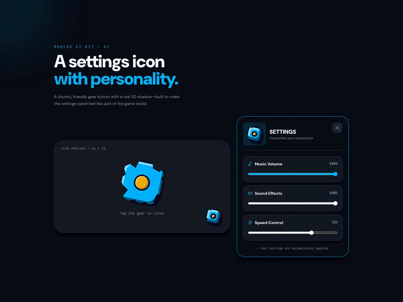 Cartoon Settings UI Kit