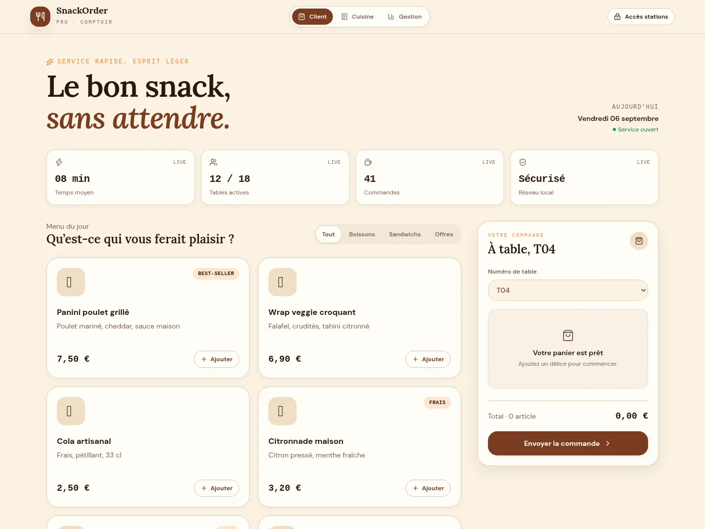 SnackOrder Pro