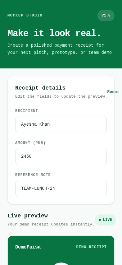 Easypaisa Mock Payment App
