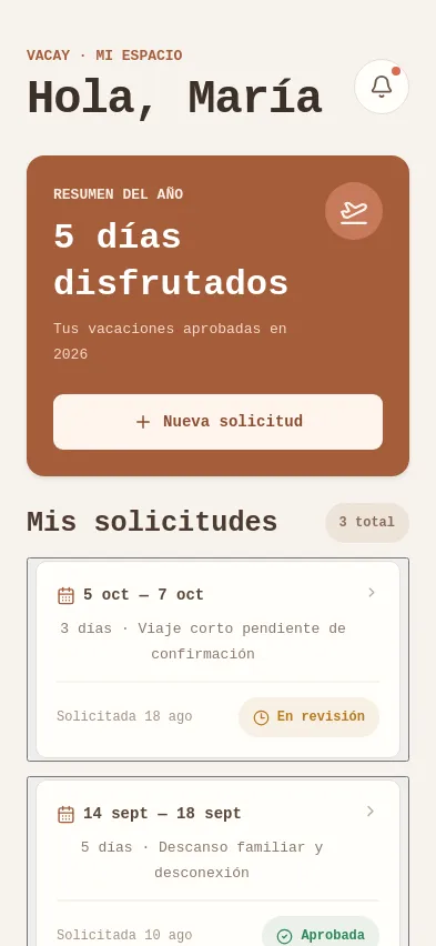 Vacay Approvals App