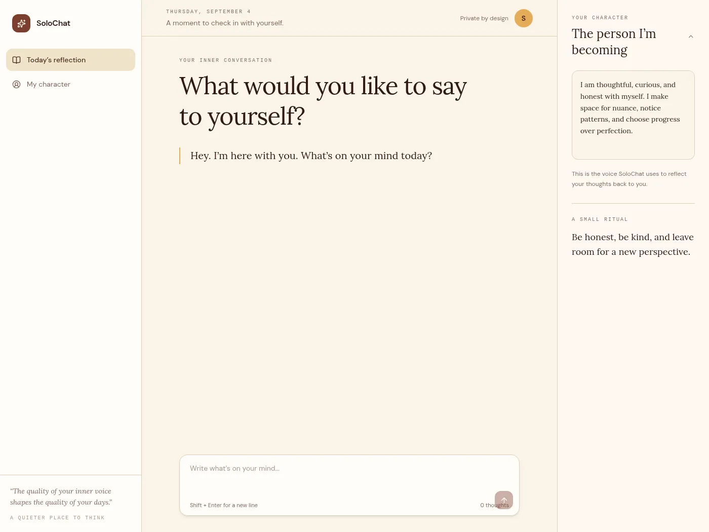 SoloChat Website