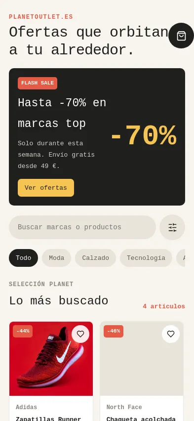 PlanetOutlet Mobile