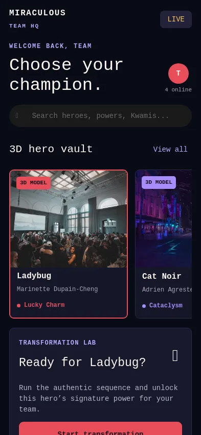 Miraculous 3D Fan App