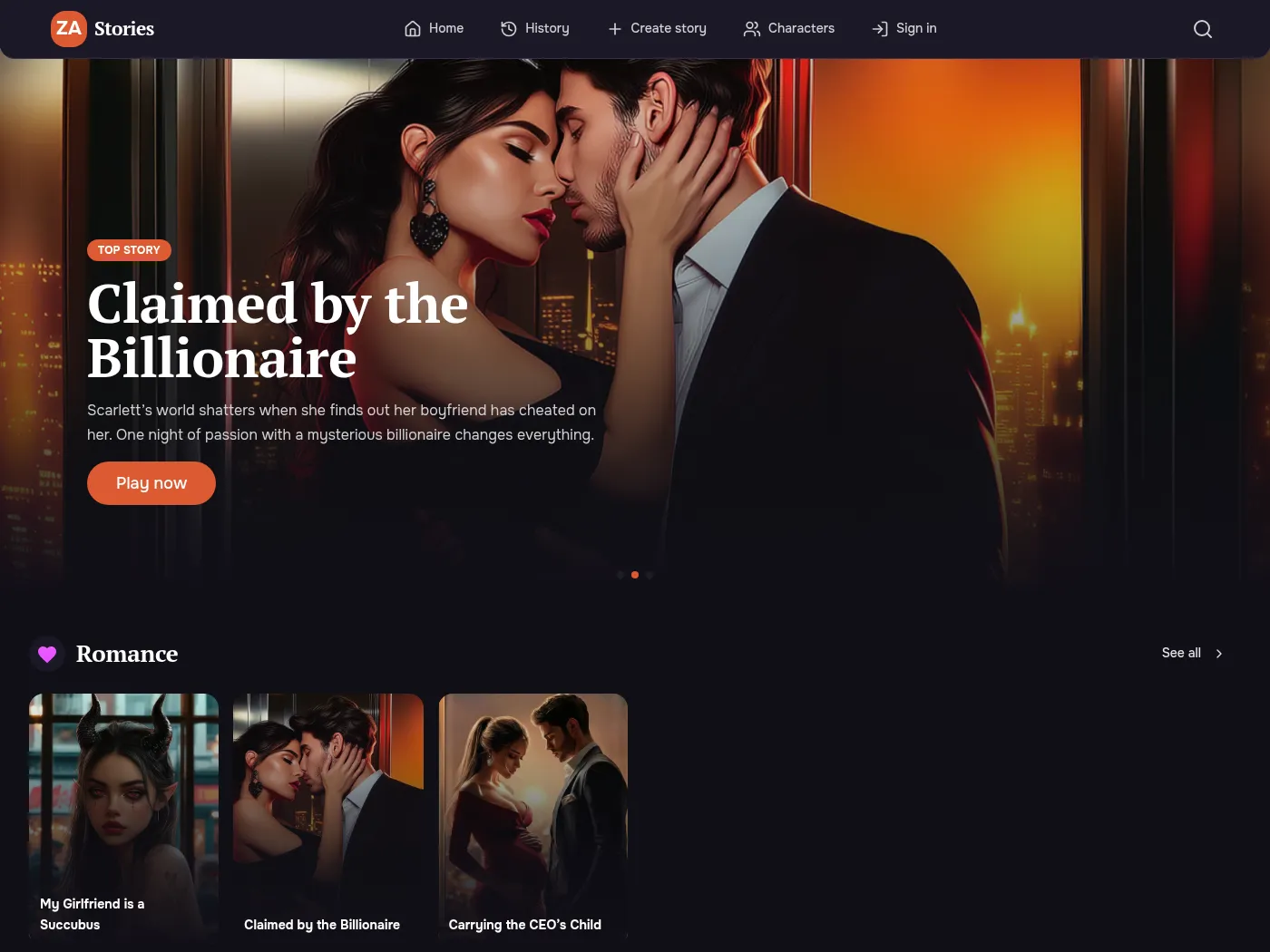 ZA Stories AI Playground